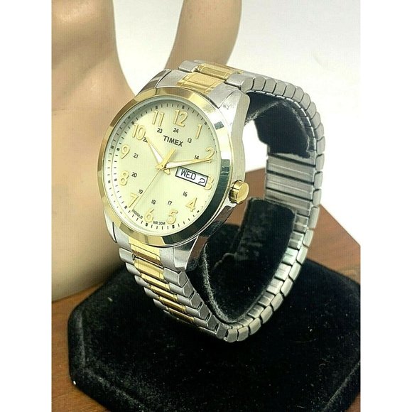 Timex | Accessories | Timex Mens Watch T2m935 Quartz 36mm White Dial ...